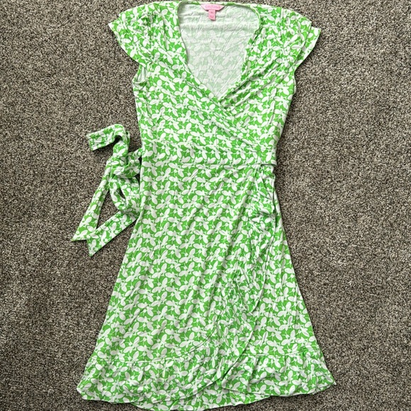 Lilly Pulitzer | Dresses | Lilly Pulitzer Size Xs Adriel Wrap Dress ...